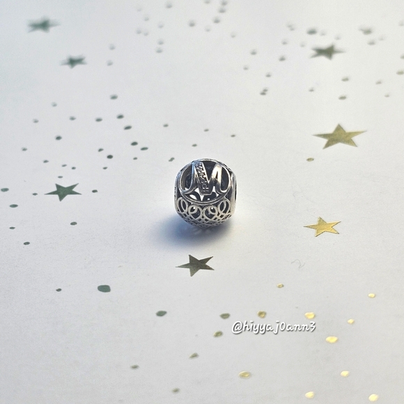 Pandora | Jewelry | Authentic Pandora Vintage Letter M Charm | Poshmark